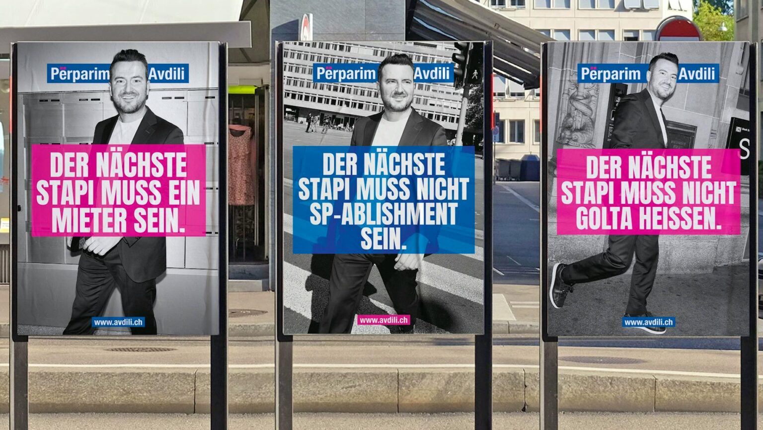 Wie schon Ex-Stapi Elmar Ledergerber: Mit diesem Slogan will Raphael ...